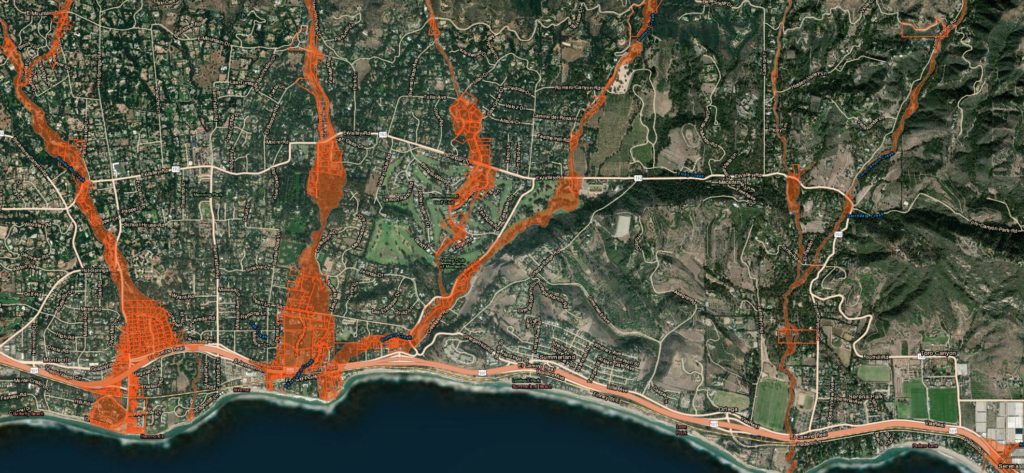 Interactive Debris Flow Map - Santa Barbara Real Estate